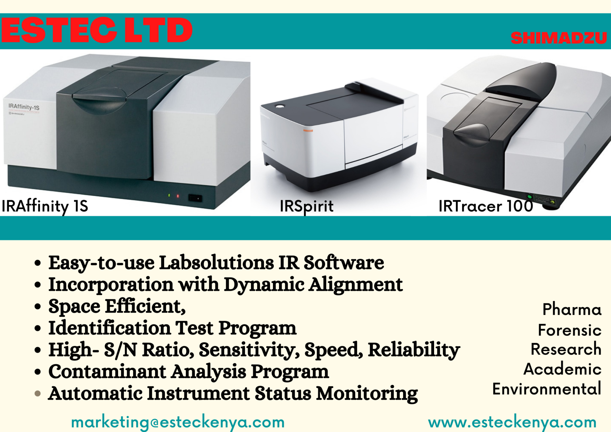 FTIR MADE EASY- FTIR Solutions at ESTEC Ltd - Estec Kenya